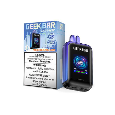 BUY GEEK BAR SKYVIEW 25K BLUE RAZZ ICE DISPOSABLE VAPE AT MISTER VAPOR ...