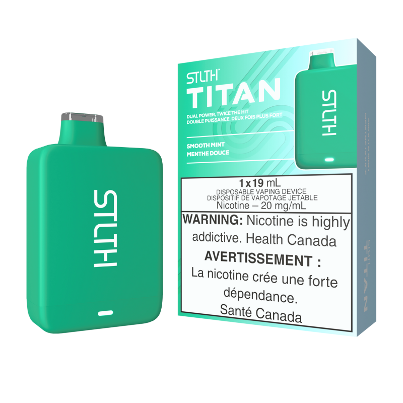 GET STLTH TITAN (10k) SMOOTH MINT DISPOSABLE VAPE DELIVERED FROM MV ...