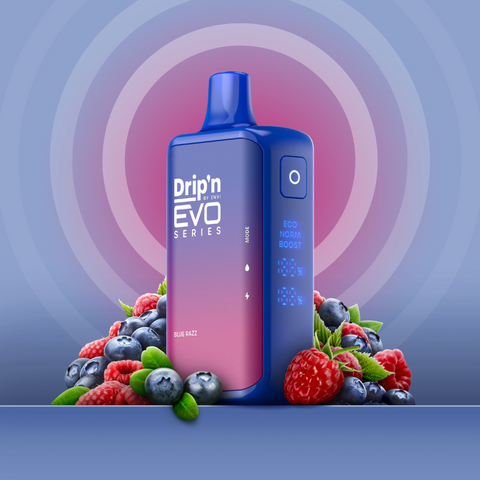 BUY DRIPN EVO 28K BLUE RAZZ DISPOSABLE VAPE WITH FREE SAME DAY DELIVERY ...